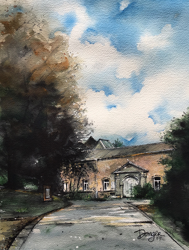 Habay, le château du Pont d'Oye | Peintre portraitiste illustrateur...